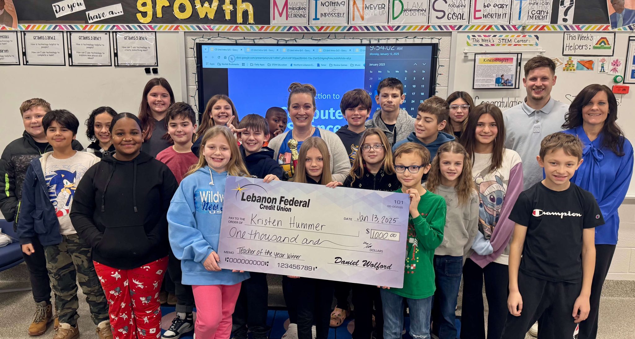 Teacher of the Year Award - Lebanon Federal Credit Union